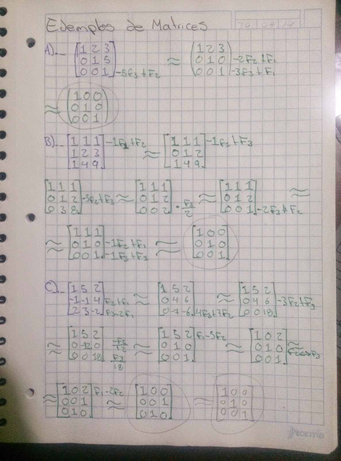 INGENIERIAINDUSTRIAL_ALGEBRALINEAL: Matrices de forma escalonada por ...